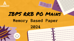IBPS RRB PO Memory Based Paper 2024, Attempt and Download PDF