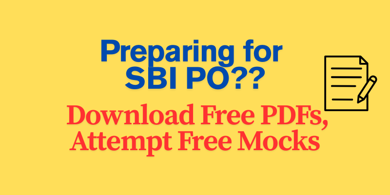 SBI PO Previous Year Question Papers With Solution, Download PDF