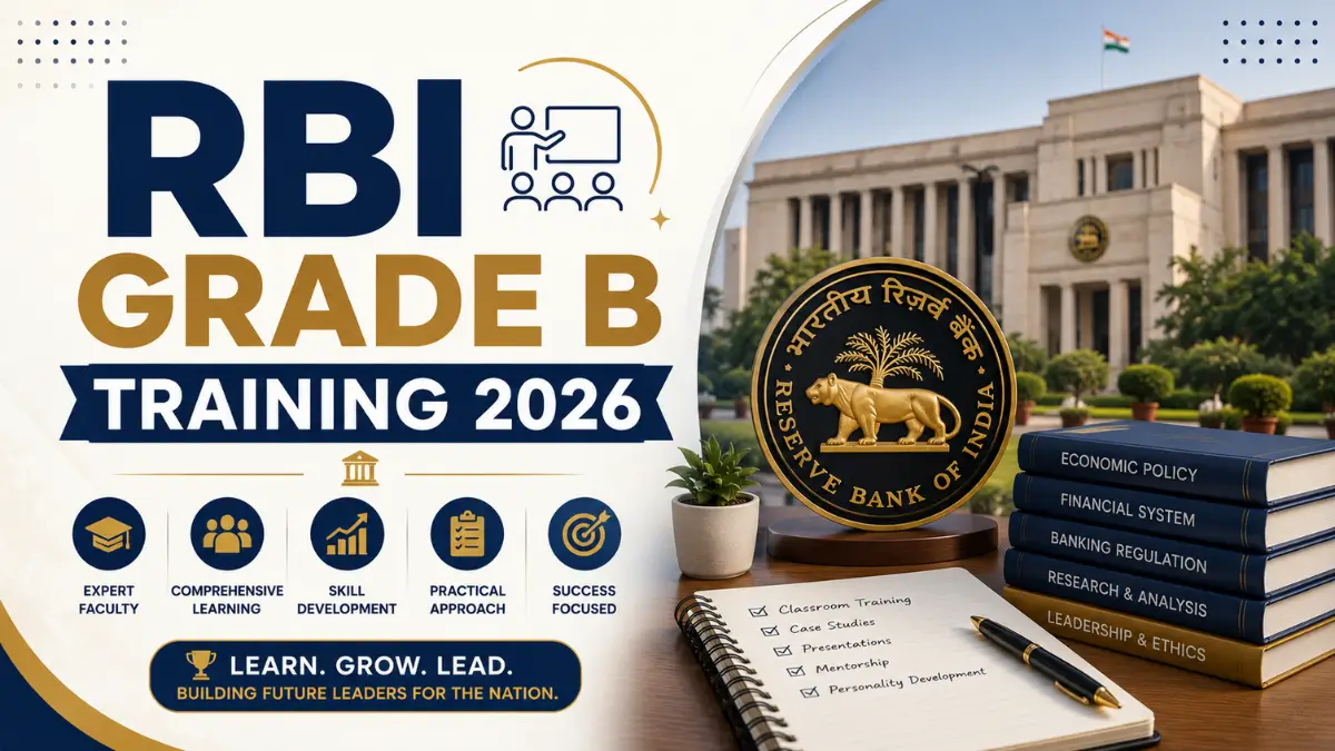 RBI Grade B Training 2026, Duration, Daily Routine & Posting Locations